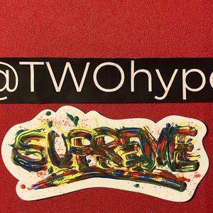 Supreme | Accessories | 2 Supreme Paint Logo Stickers Ss2 | Poshmark
